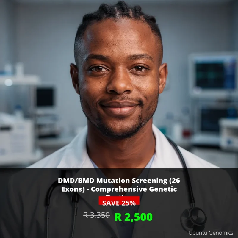 DMD/BMD Mutation Screening ZAR 2,500 | Early Detection for Muscular ...